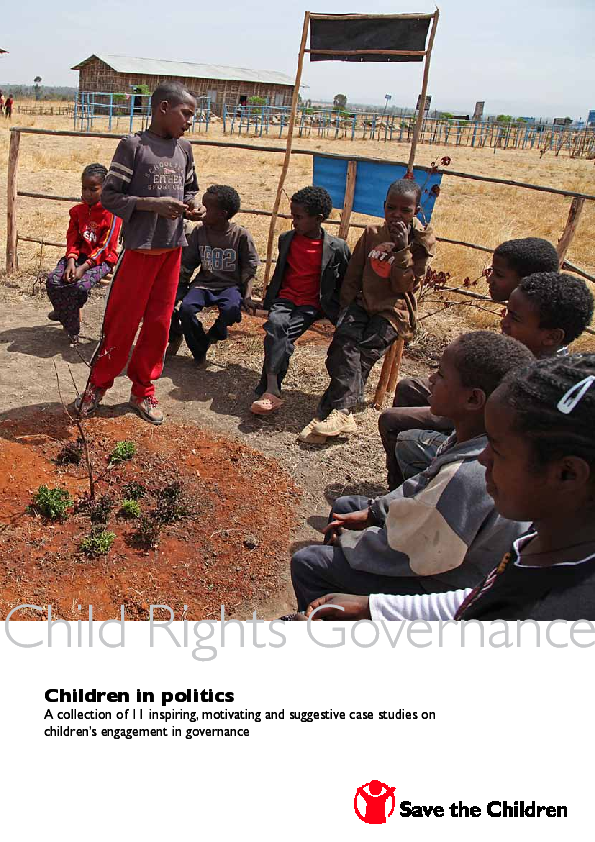 Child Rights Governance: Children in politics. A Collection of 11 ...